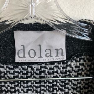 dolan | Jackets & Coats | Dolan Silk And Leather Cropped Open Blazer ...